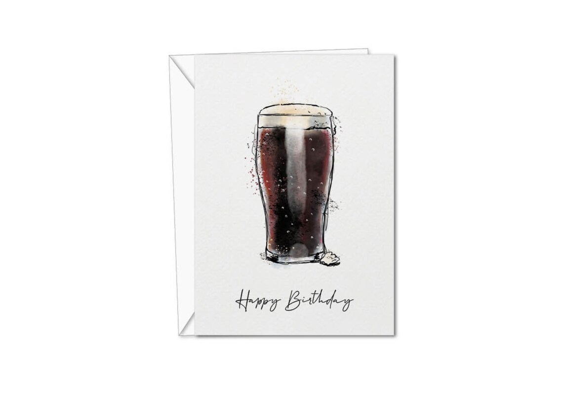 Guinness Birthday Card Card for Dad Drinks Card Guinness - Etsy UK