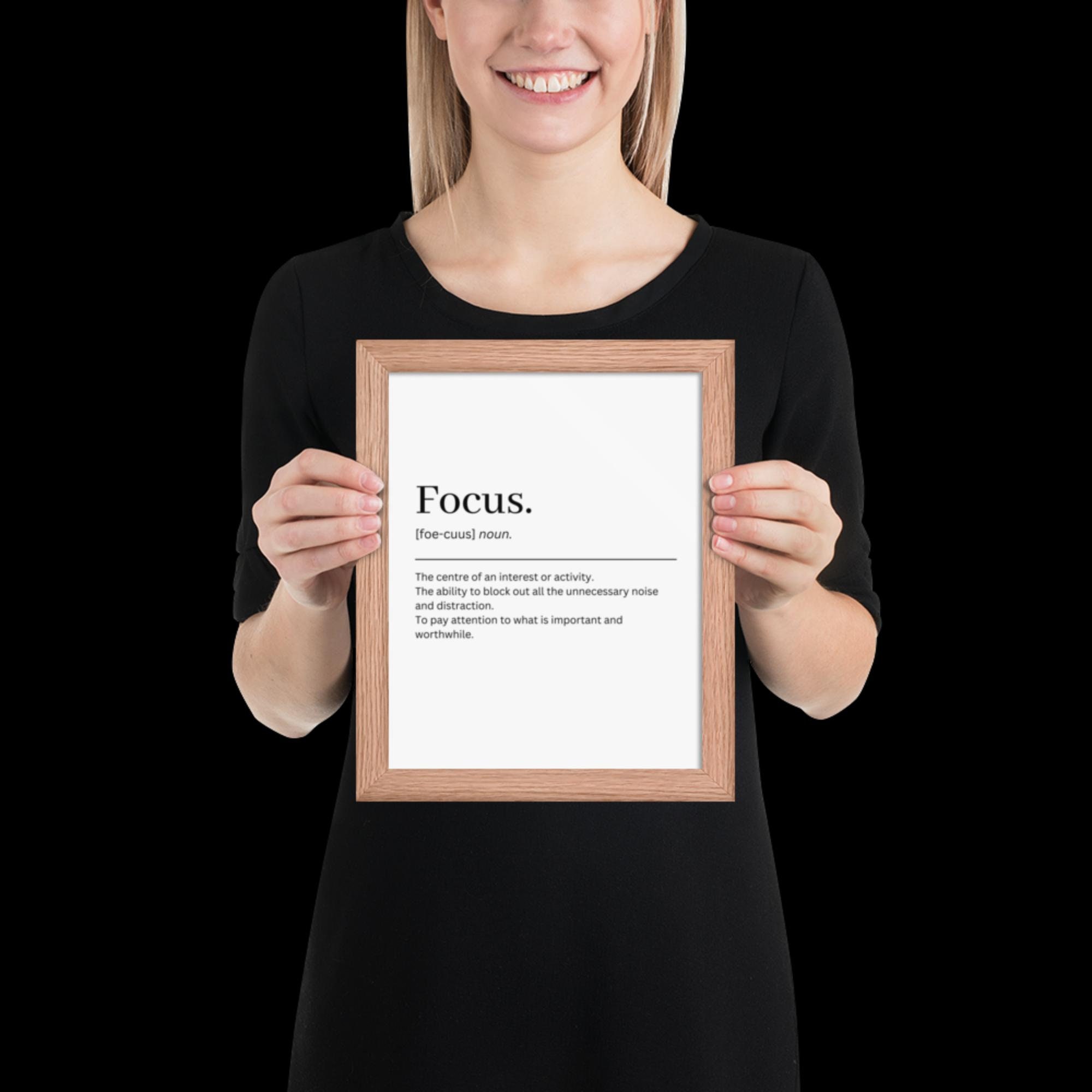 Focus Word Definition Meaning Quote Message - Interior Decorative ...