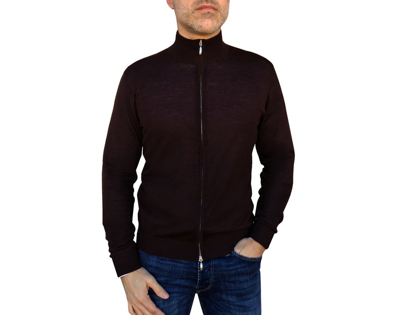 100% Pure Italian Cashmere Cardigan Men Made in Italy - Etsy