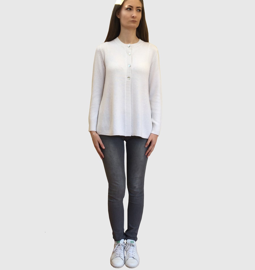 Cardigan 100% Cashmere - Handmade in Italy - Etsy
