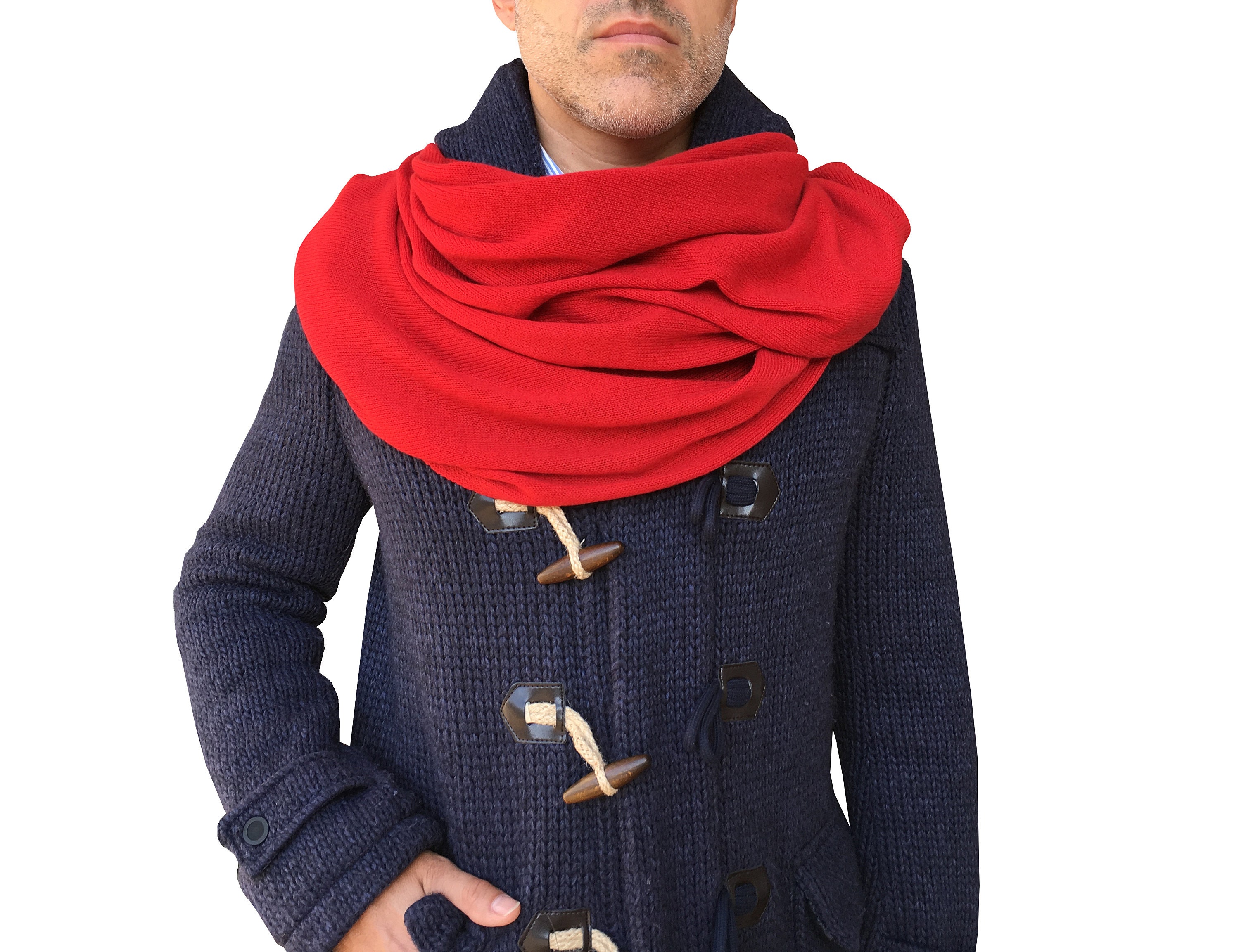 Men 100% Cashmere Scarf Made in Italy | Etsy