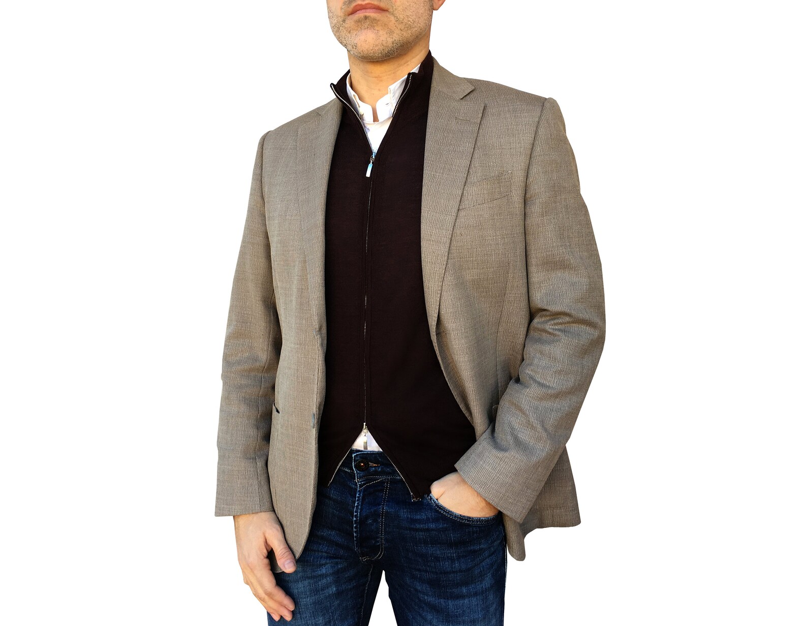 100% Pure Italian Cashmere Cardigan Men Made in Italy - Etsy