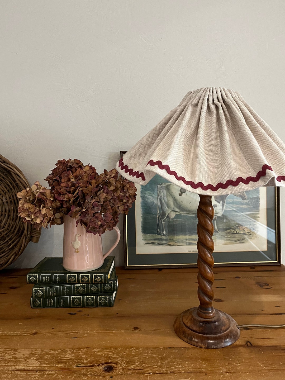 Mulberry Ric-rac Ruffle Shade - Etsy