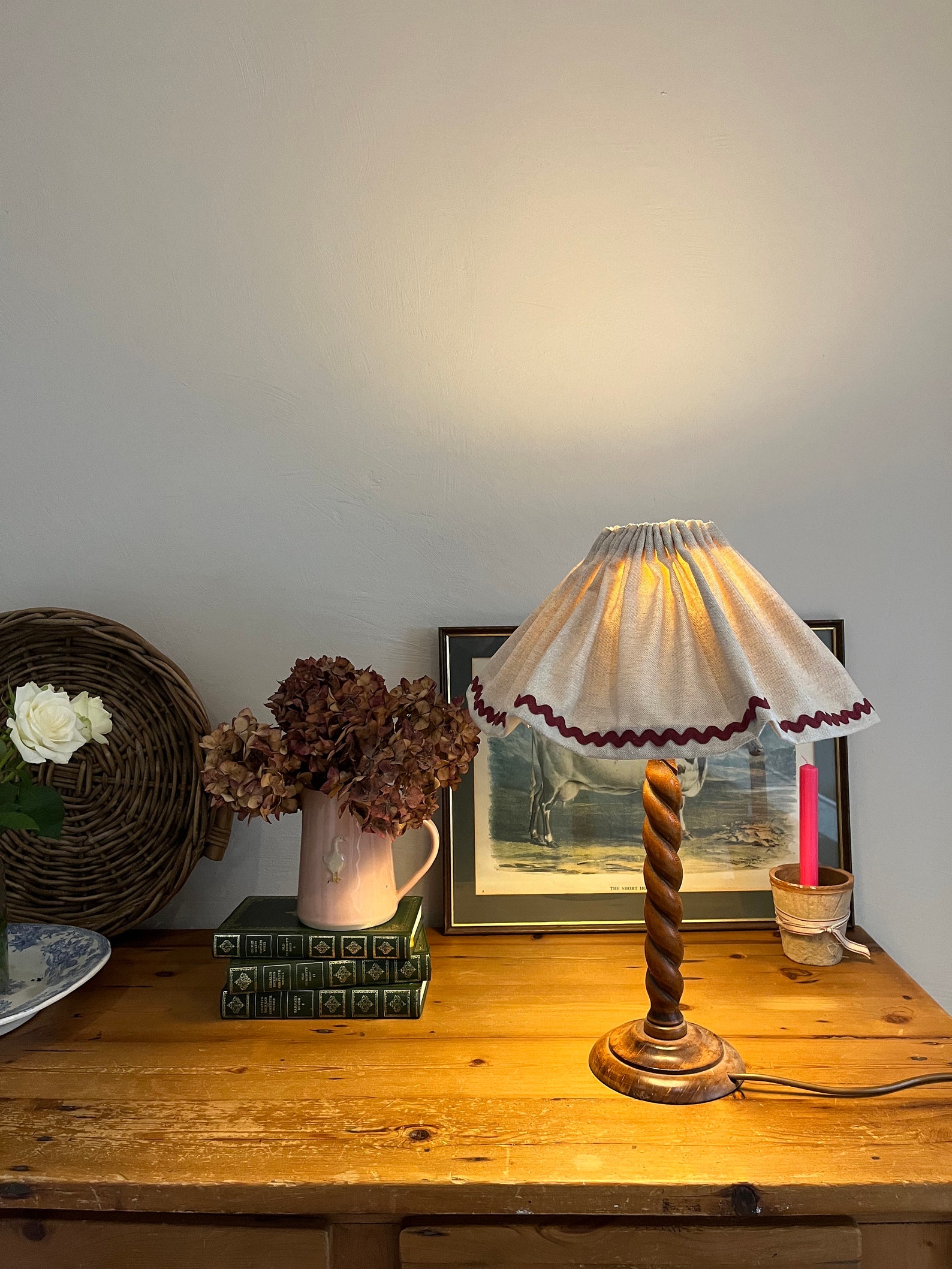 Mulberry Ric-rac Ruffle Shade - Etsy