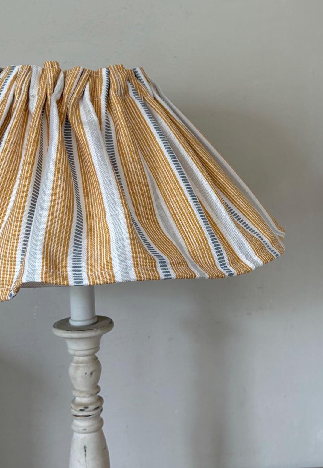 Yellow Stripe Ruffle Shade. - Etsy