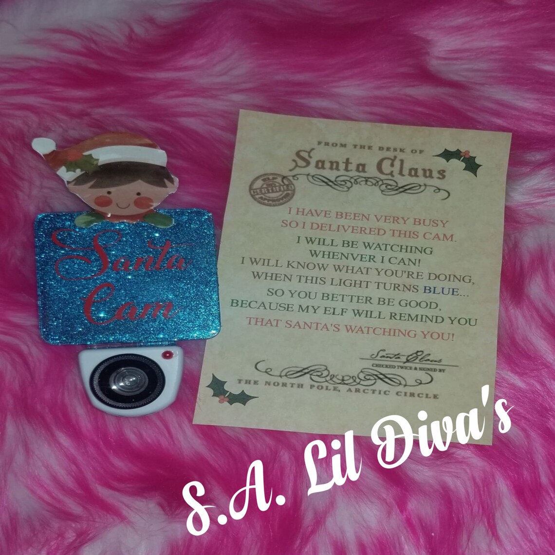 Santa Elf Camera, Elf Camera Night Light, Christmas Night Light, Santa ...