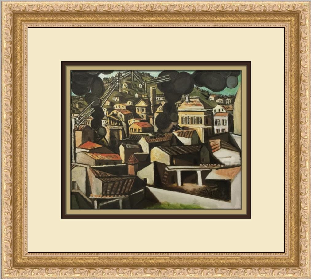 Pablo Picasso Smoke Clouds at Vallauris Custom Framed Print - Etsy