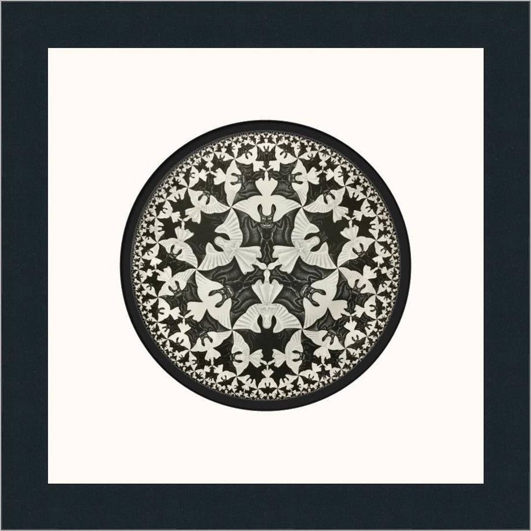 M.C. Escher Circle Limit IV Custom Framed Print - Etsy