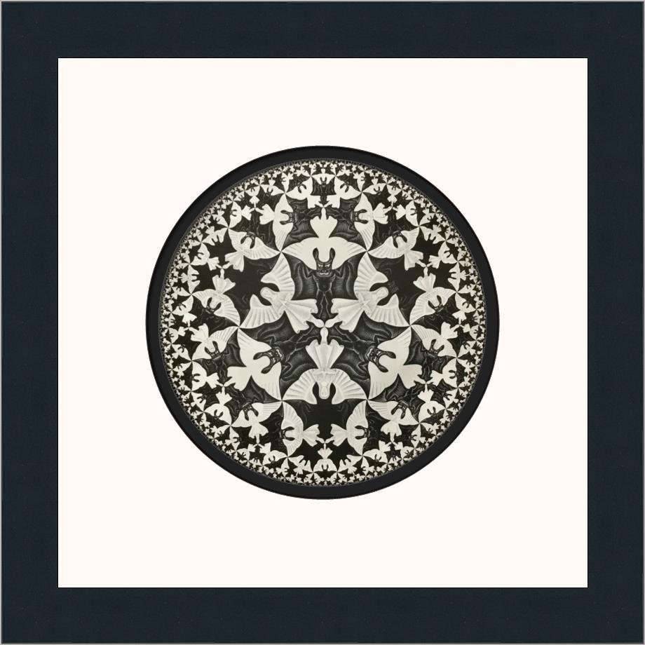 M.C. Escher Circle Limit IV Custom Framed Print - Etsy