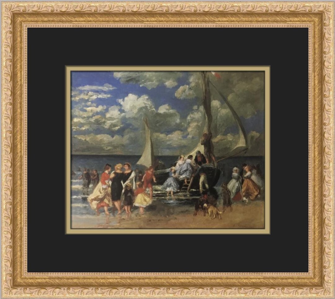 Pierre-auguste Renoir the Return of the Boating Party Custom Framed ...