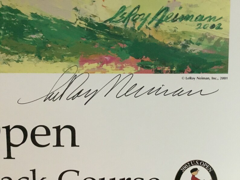 Leroy Neiman Pencil Signed Bethpage Black Golf Lithograph Print - Etsy