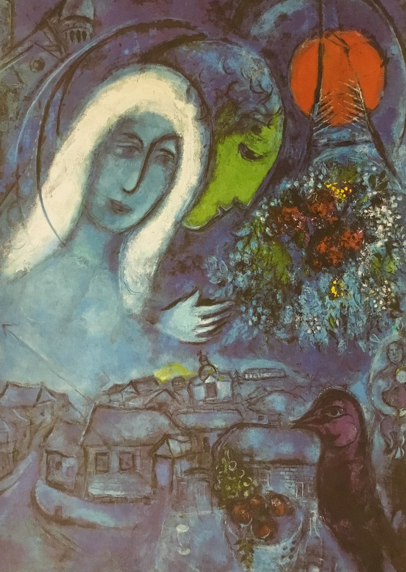 Marc Chagall Le Champ De Mars Custom Framed Print - Etsy