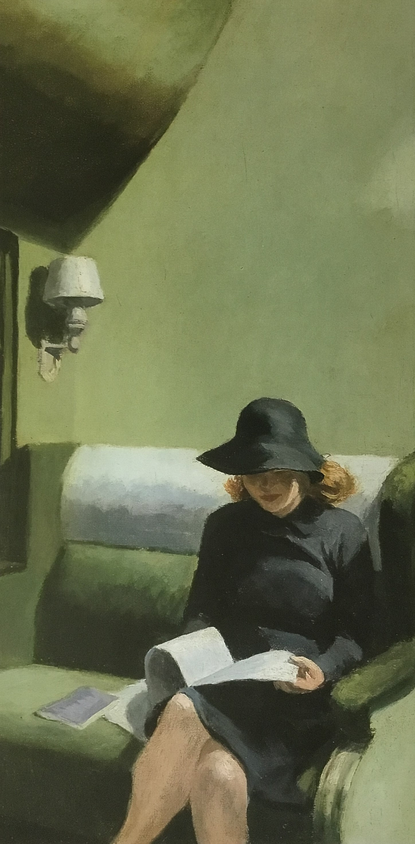 Edward Hopper Compartment C Car Custom Framed Print - Etsy