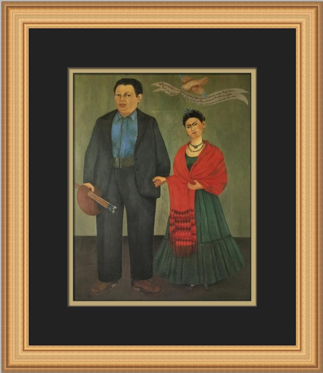 Frida Kahlo Frida and Diego Rivera Custom Framed Print - Etsy
