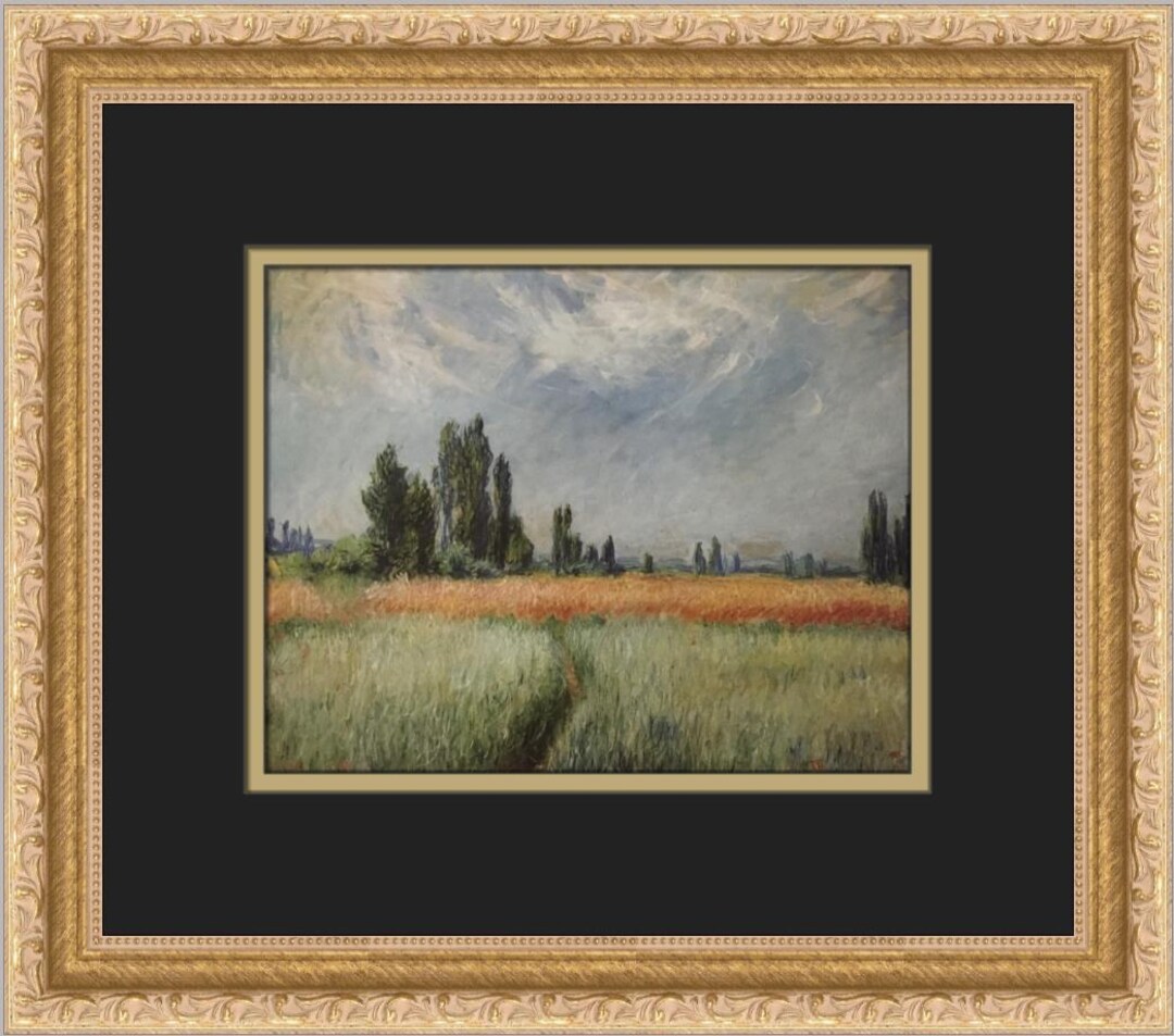 Claude Monet the Wheatfield Custom Framed Print - Etsy