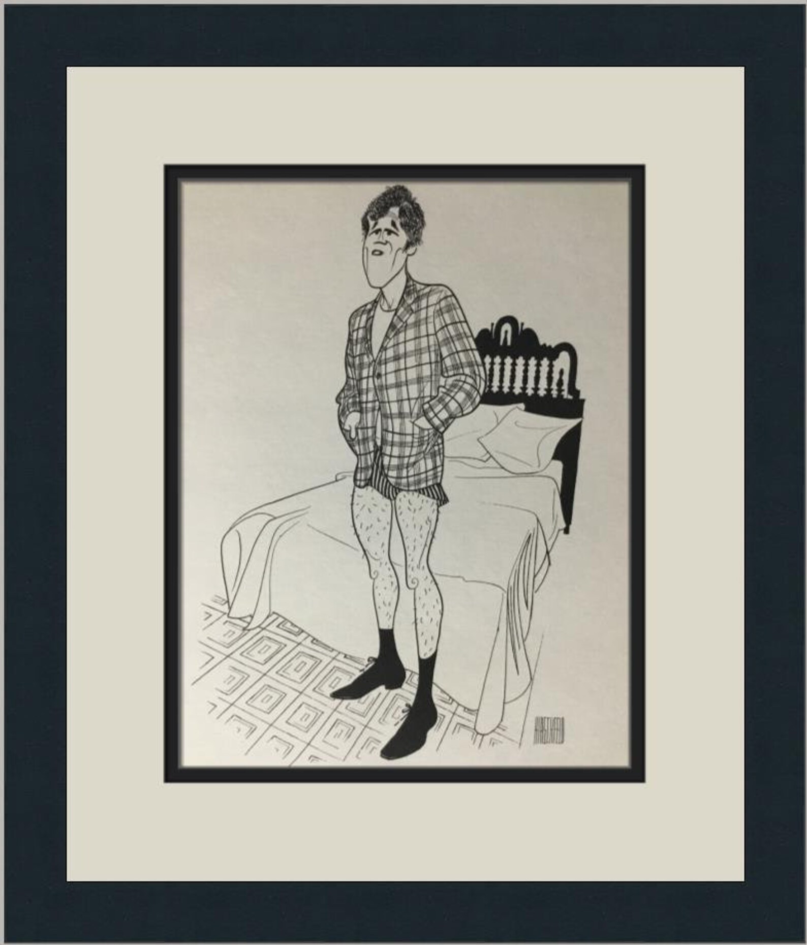 Al Hirschfeld Don Murray Custom Framed Print - Etsy