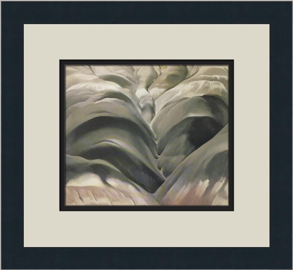 Georgia O'keeffe Black Place I Custom Framed Print - Etsy