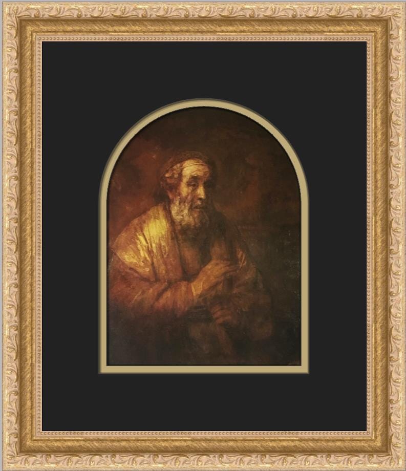 Rembrandt Portrait of Homer Custom Framed Print - Etsy
