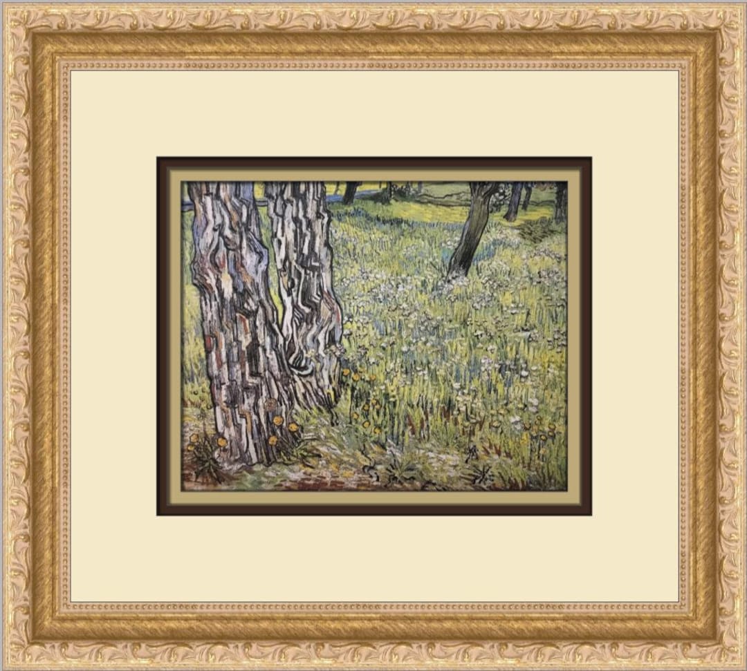 Vincent Van Gogh Pine Trees and Dandelions in the Asylum Garden Custom ...