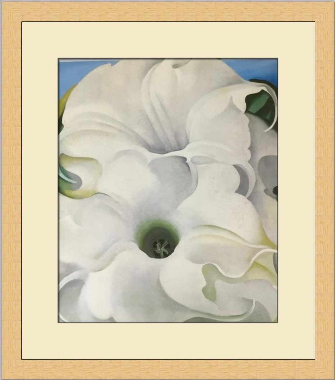 Georgia O'keeffe Two Jimson Weeds Custom Framed Print - Etsy