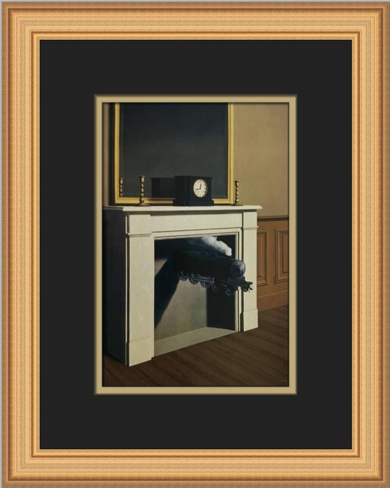 Rene Magritte Time Transfixed Custom Framed Print - Etsy