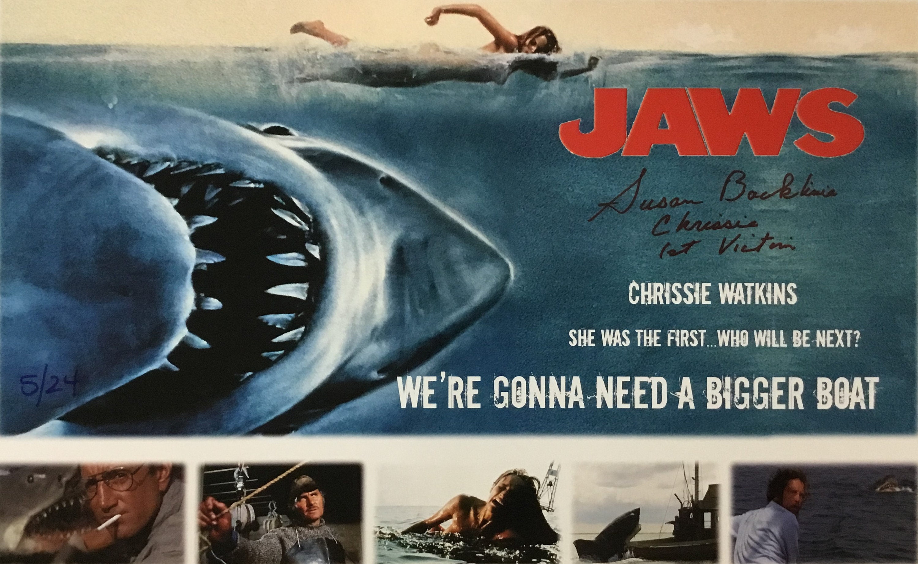 JAWS Susan Backlinie L/ED Autographed Photo Custom Framed II - Etsy