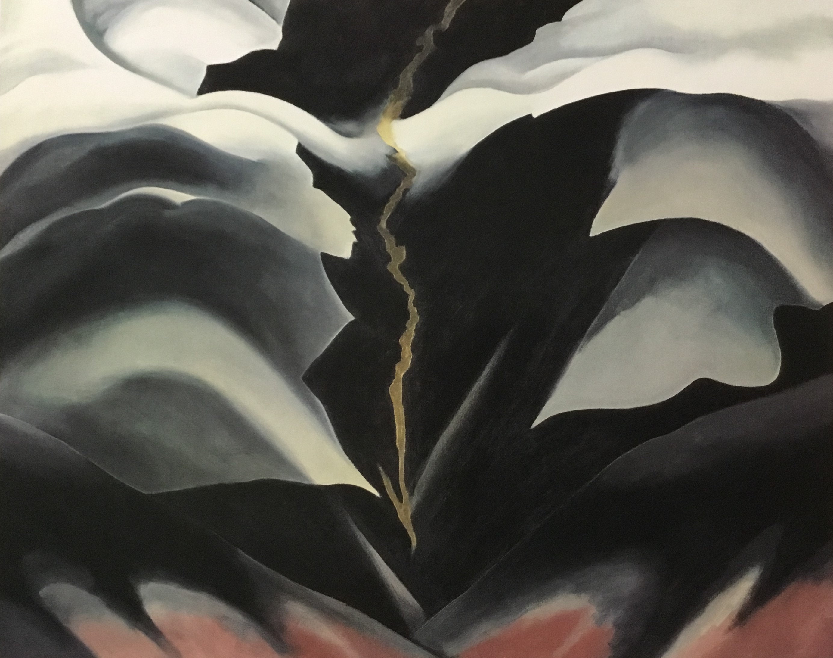 Georgia O'keeffe Black Place II Custom Framed Print - Etsy