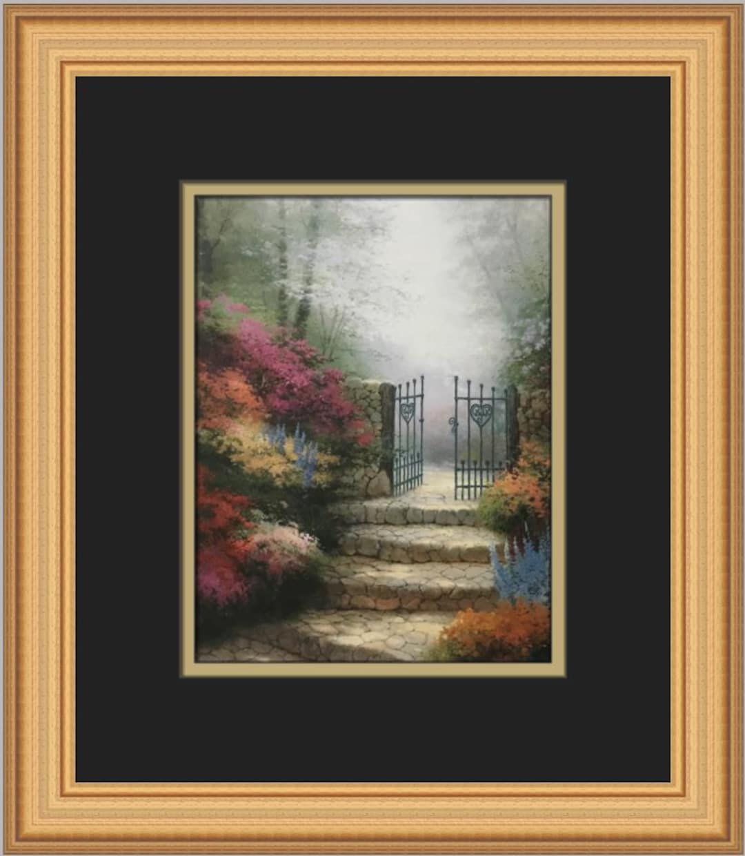 Thomas Kinkade the Garden of Promise Custom Framed Print - Etsy