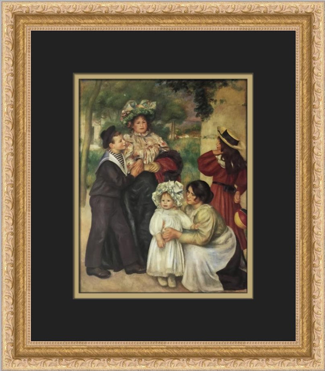 Pierre-auguste Renoir the Artist's Family Custom Framed Print - Etsy