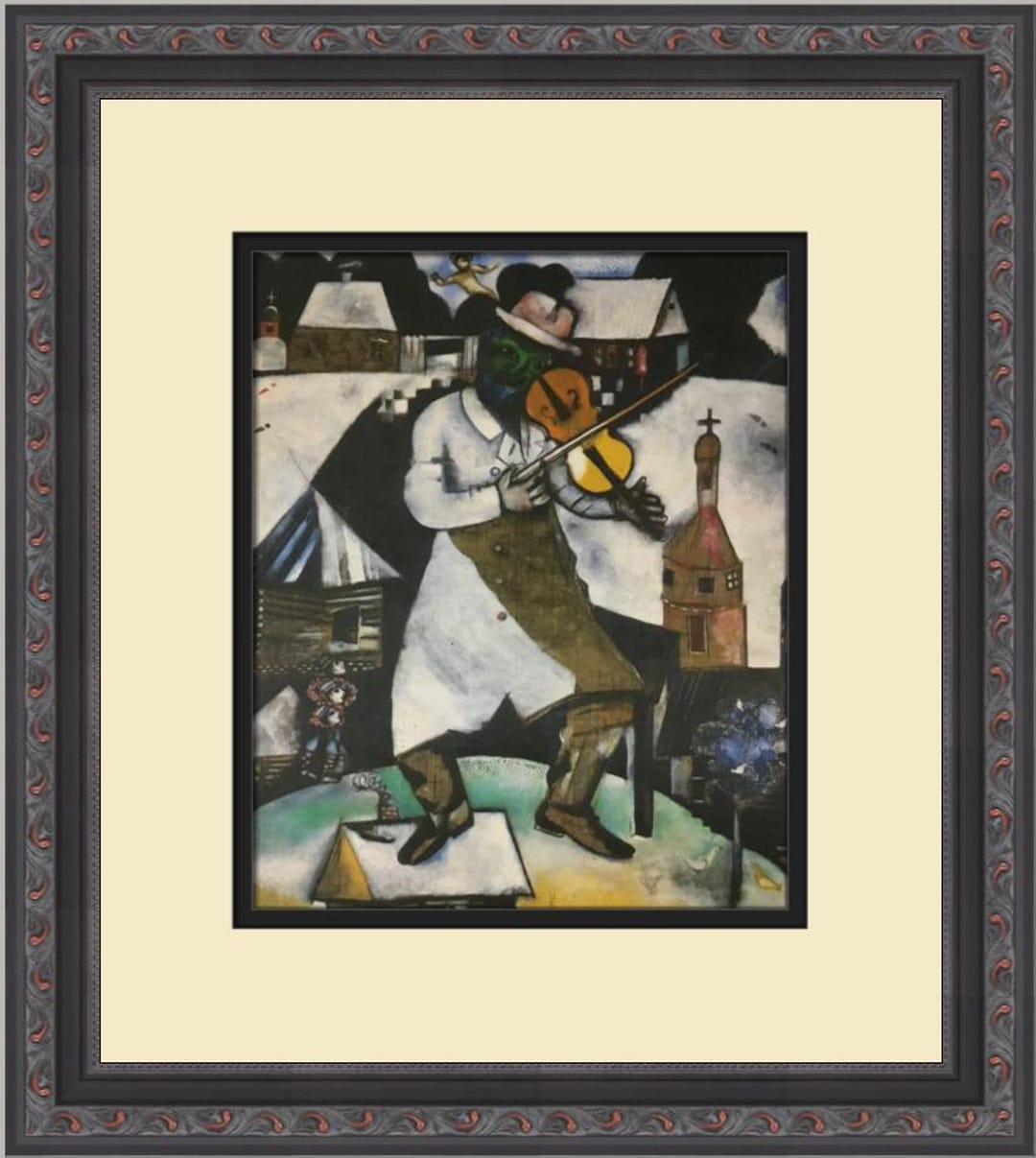 Marc Chagall the Fiddler Custom Framed Print - Etsy