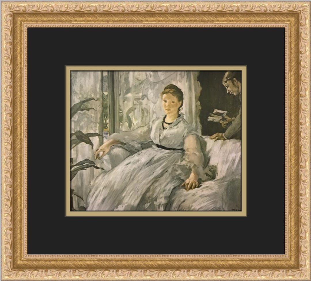 Edouard Manet Reading Custom Framed Print - Etsy
