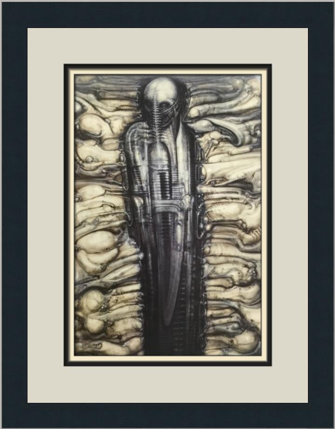 HR Giger H. R. Giger Samurai Custom Framed Print - Etsy