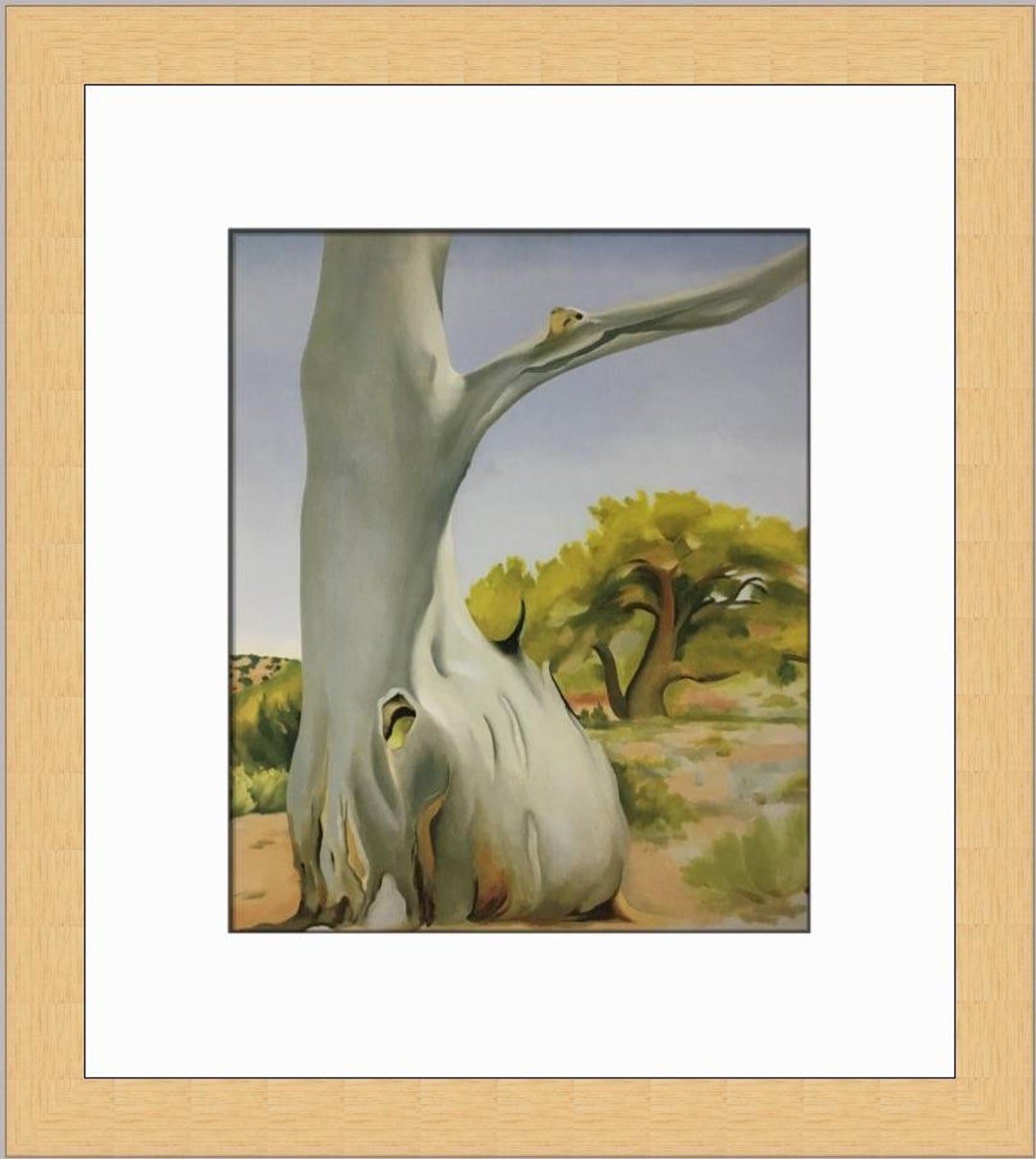 Georgia O'keeffe Dead Cottonwood Tree Custom Framed Print - Etsy