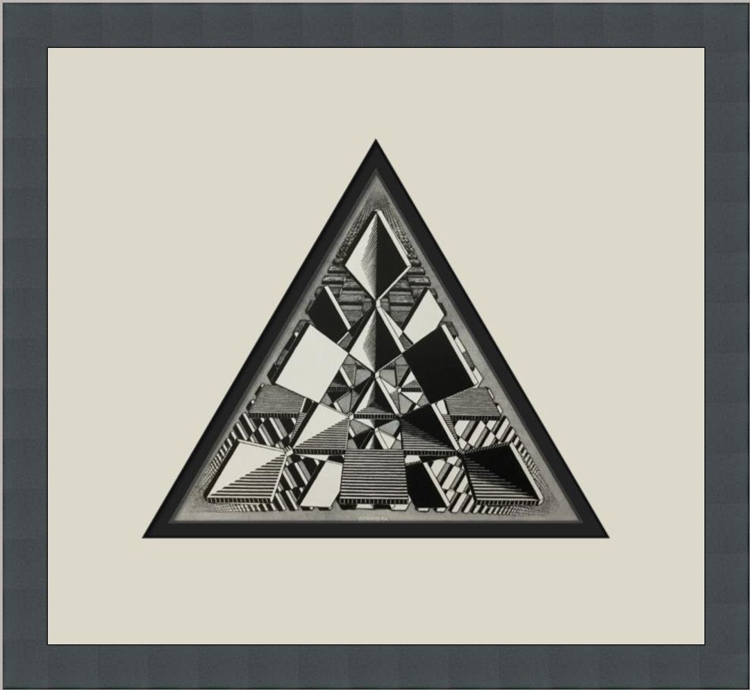 M.C. Escher MC Escher Three Intersecting Planes Custom Framed Print - Etsy