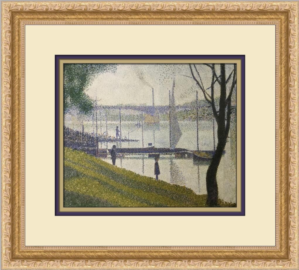Georges Seurat the Bridge at Courbevoie Custom Framed Print - Etsy