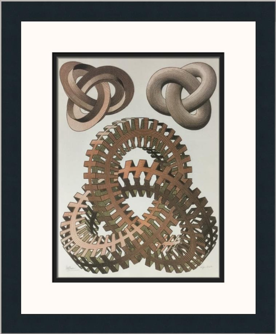 M.C. Escher Knots Custom Framed Print - Etsy