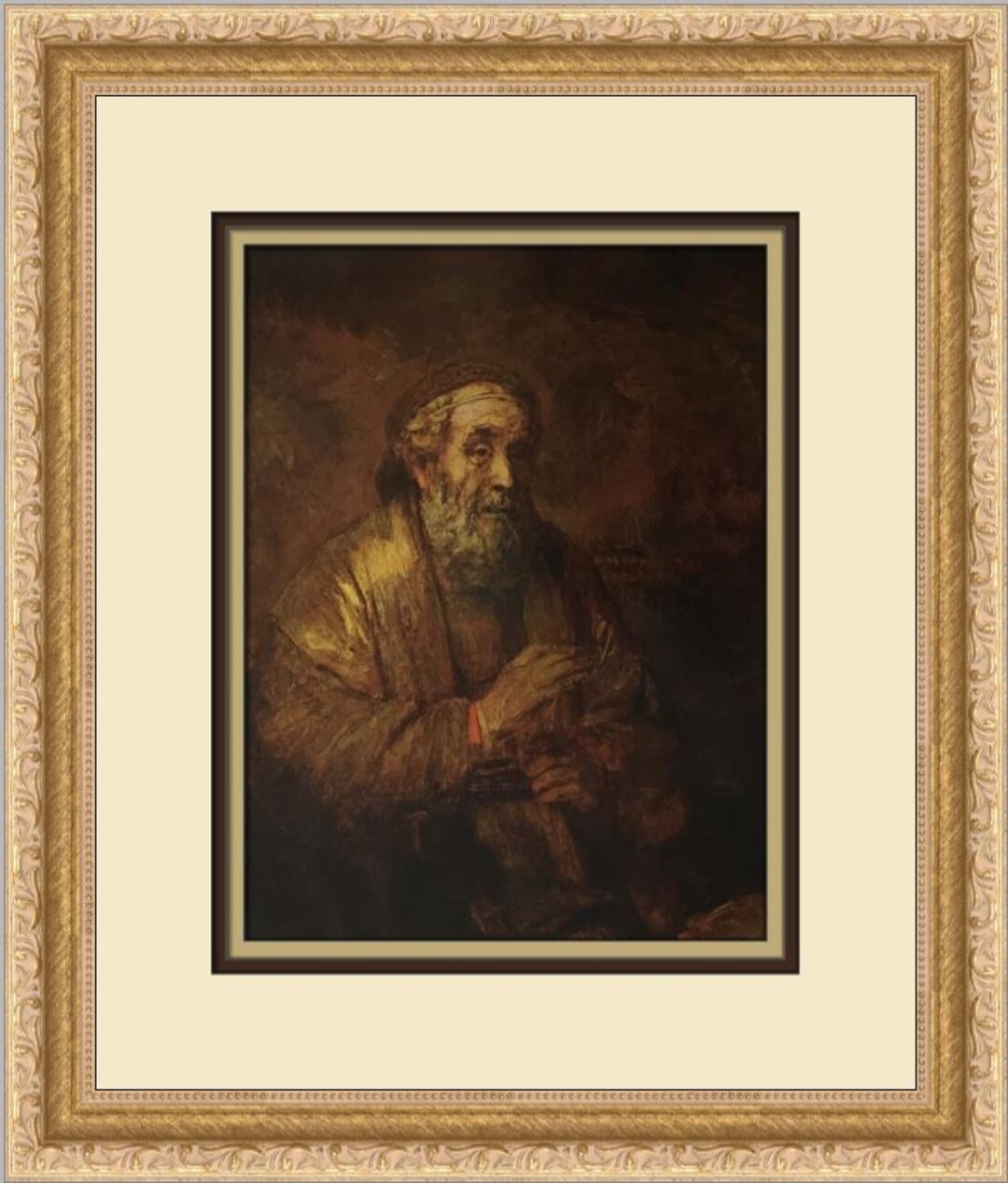 Rembrandt Van Rijn Portrait of Homer Custom Framed Print - Etsy