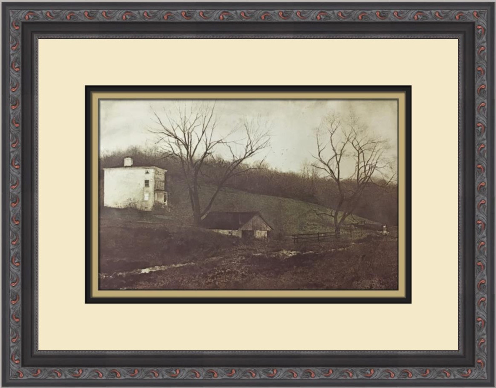 Andrew Wyeth Evening at Kuerner's Custom Framed Print - Etsy