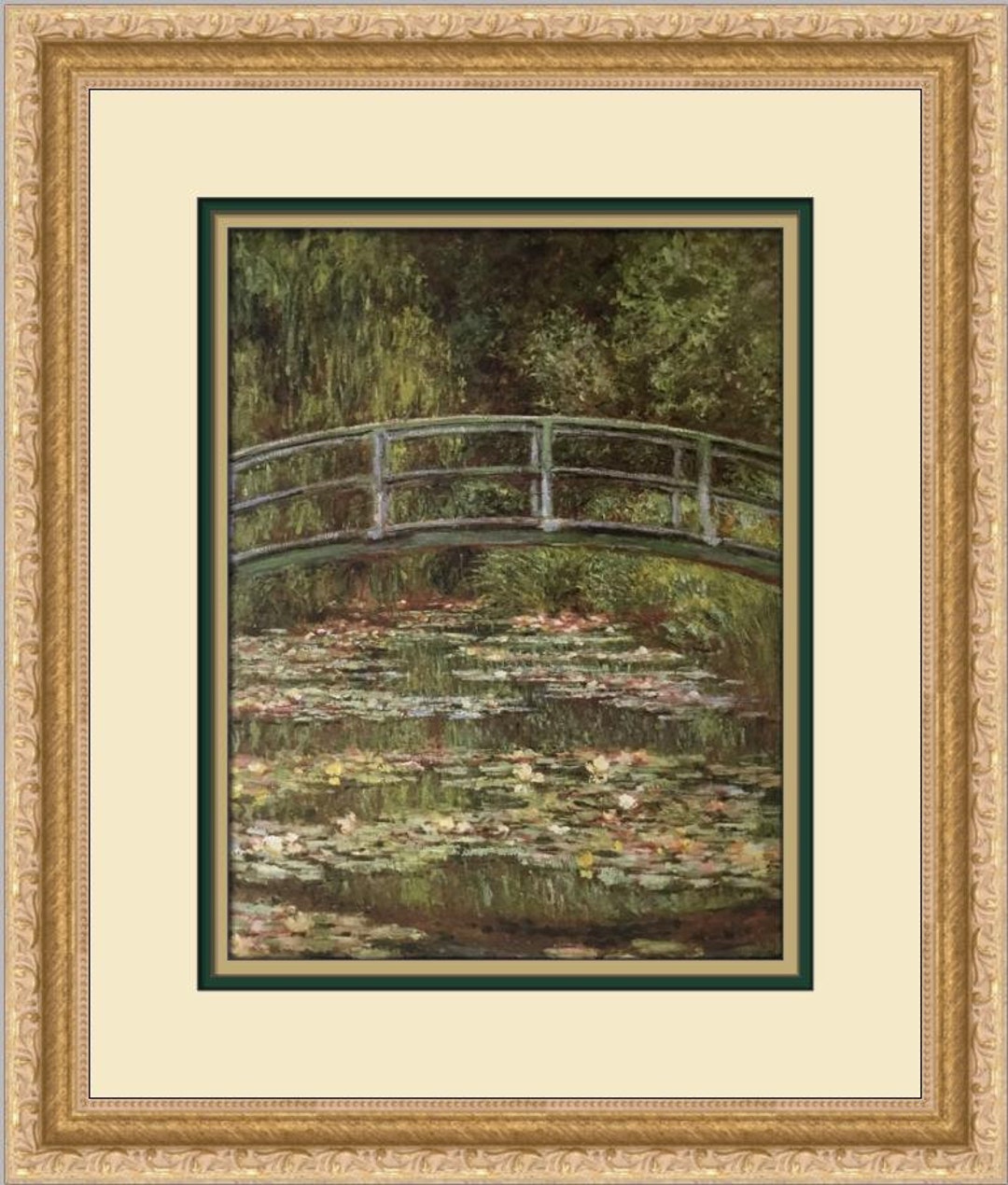 Claude Monet Bridge Over a Pool of Water Lilies Custom Framed Print - Etsy