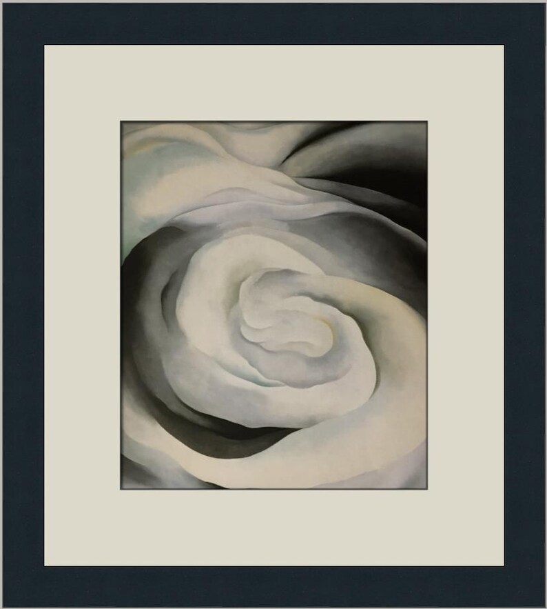 Georgia O'keeffe White Rose II Custom Framed Print - Etsy Australia