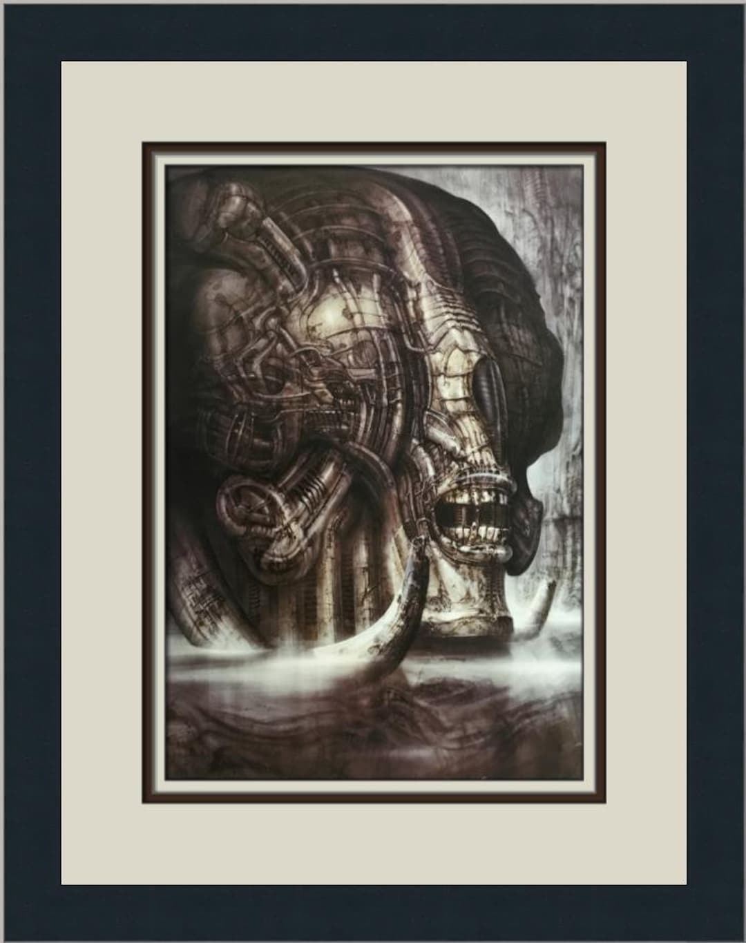HR Giger H. R. Giger Necronom IIIA Custom Framed Print - Etsy