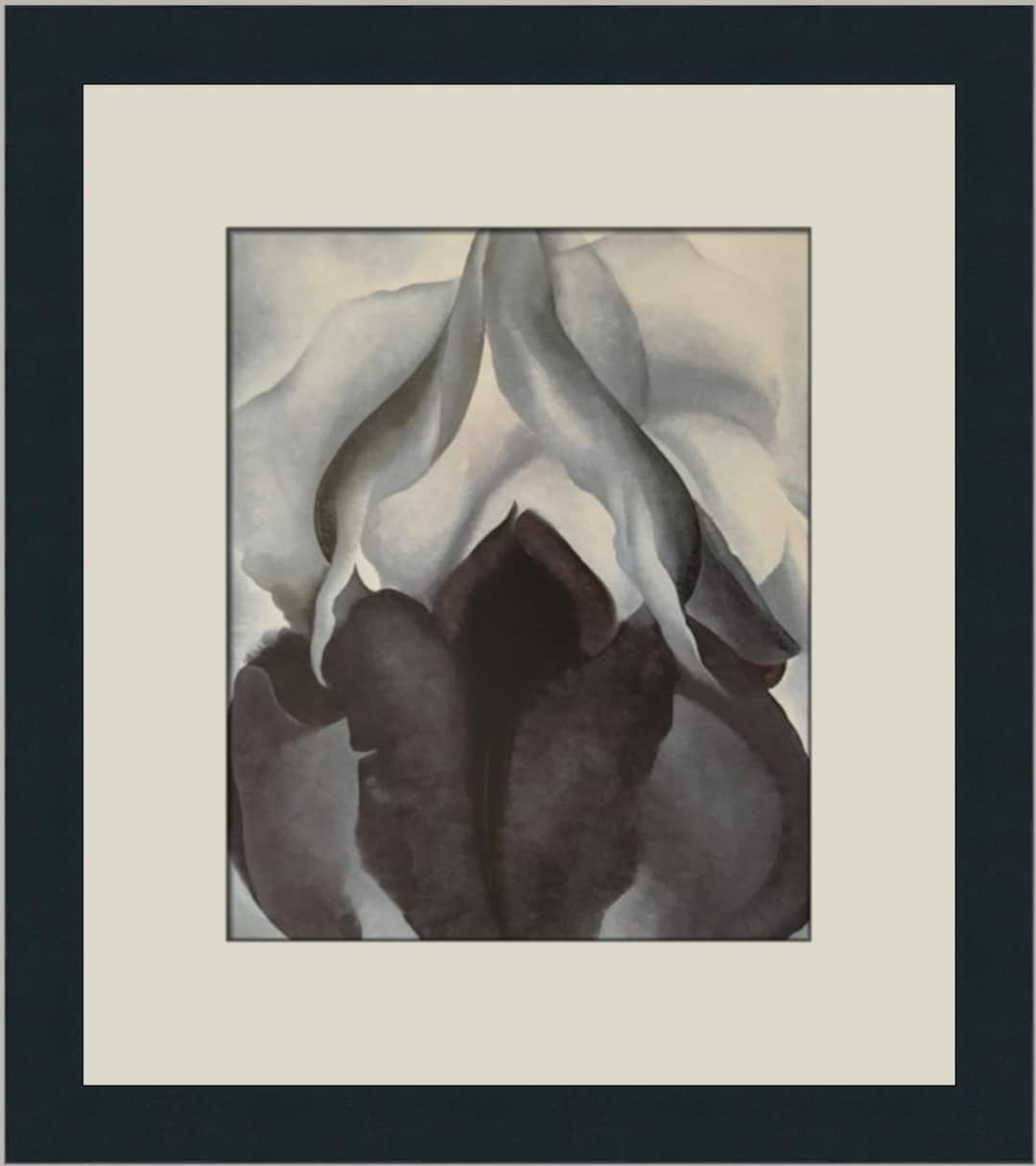 Georgia O'keeffe Black Iris III Custom Framed Print - Etsy