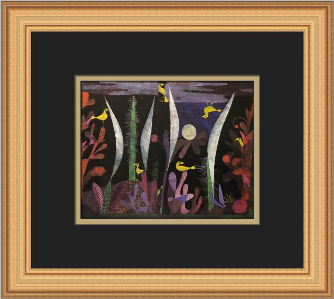 Paul Klee Landscape With Yellow Birds Custom Framed Print - Etsy