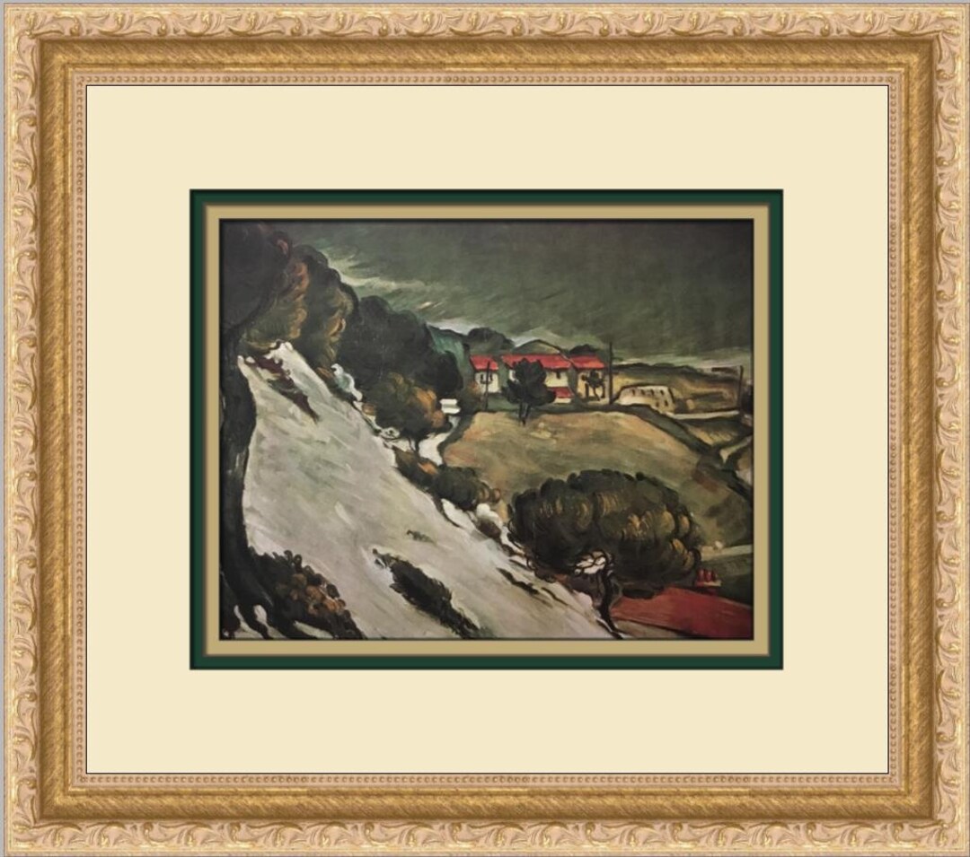 Paul Cezanne Snow Thaw L'estaque Custom Framed Print - Etsy