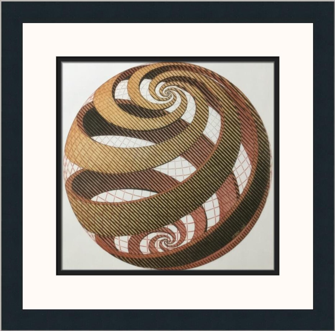 M.C. Escher Sphere Spirals Custom Framed Print - Etsy