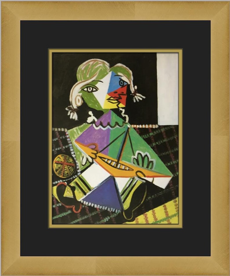 Pablo Picasso Maya With Boat Custom Framed Print - Etsy