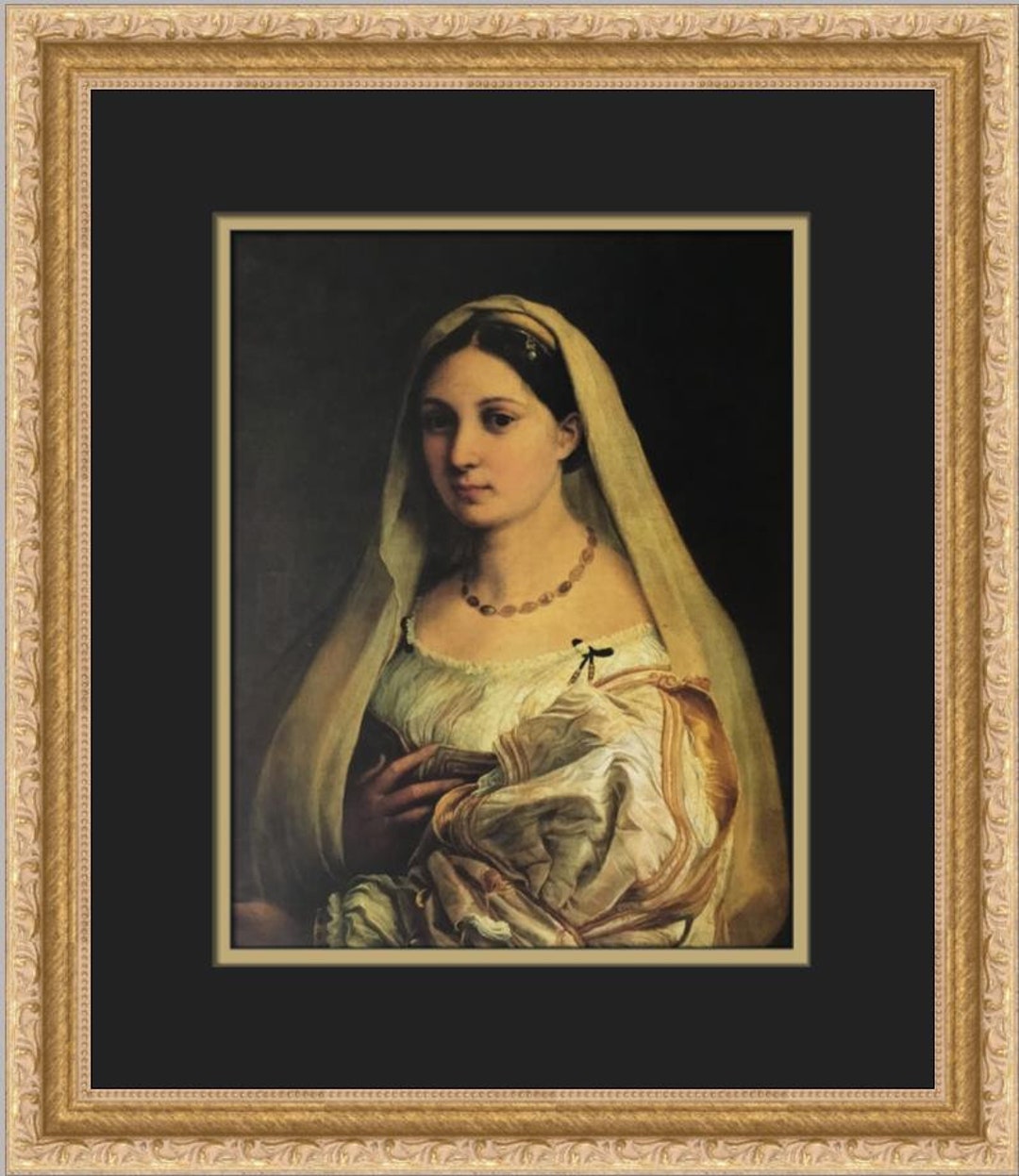 Raphael La Donna Velata Custom Framed Print - Etsy