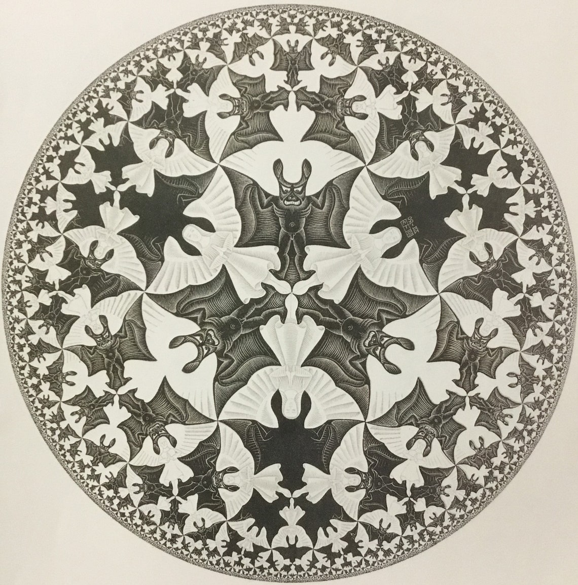 M.C. Escher MC Escher Circle Limit IV Custom Framed Print - Etsy