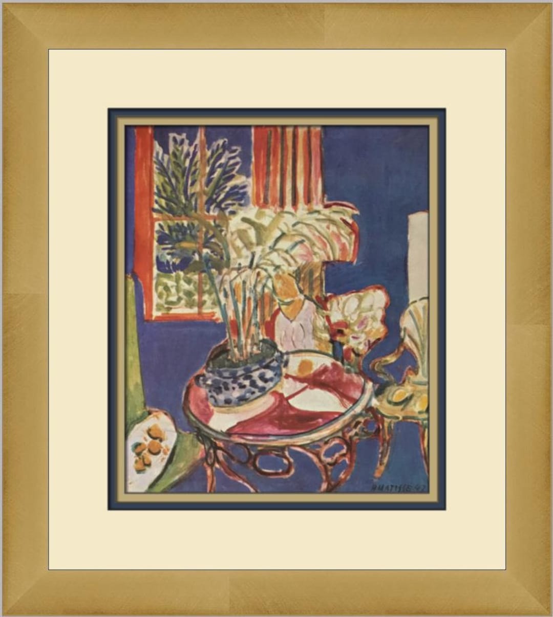 Henri Matisse Small Blue Interior Custom Framed Print - Etsy