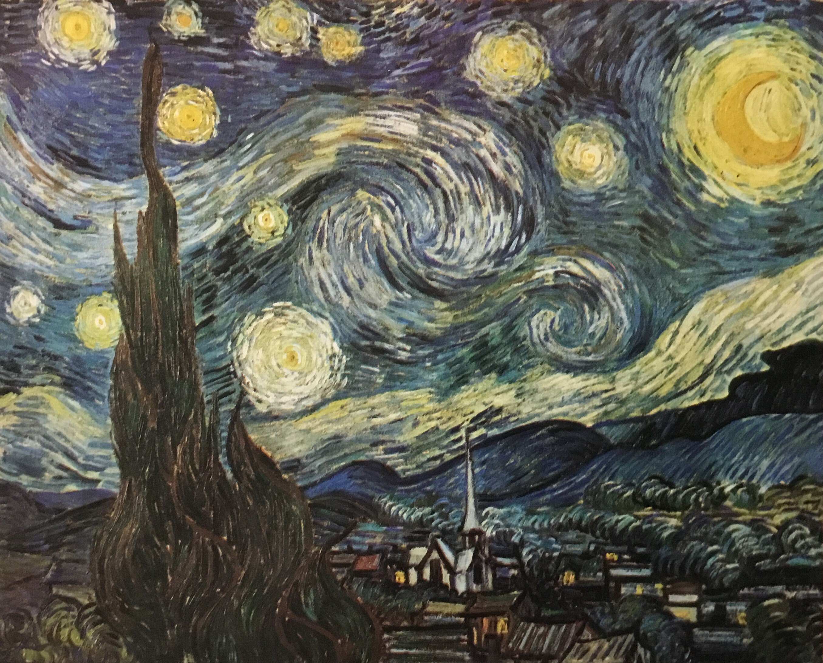 Vincent Van Gogh Starry Night Custom Framed Print - Etsy Canada